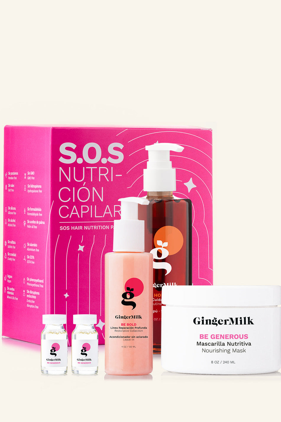 SOS Kit Capilar – Ginger Milk Natural Care