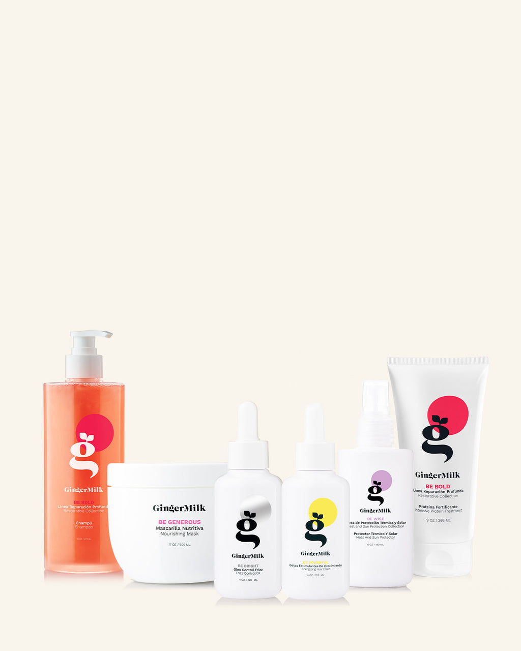 Complete Hair Repair and Nutrition Routine | GINGER MILK MIX Kit ...